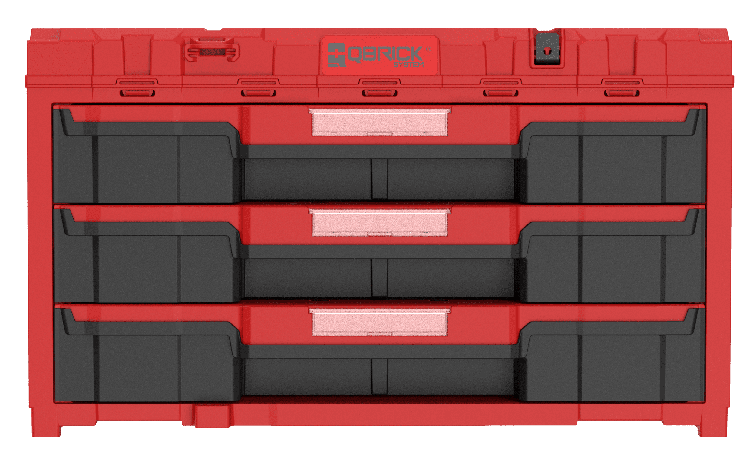 Qbrick System ONE Drawer 3 Toolbox 2.0 RED - Plasticmania